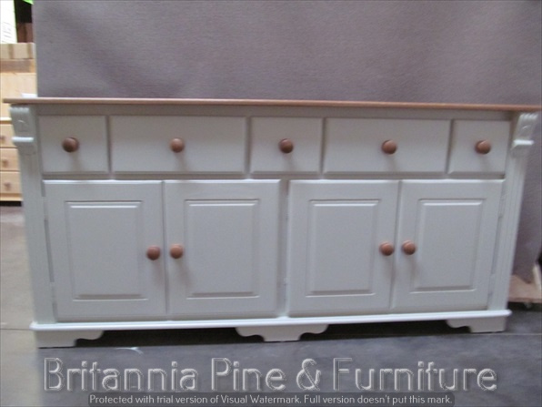 Regency Painted 6ft Sideboard with 4 Doors and 5 Drawers